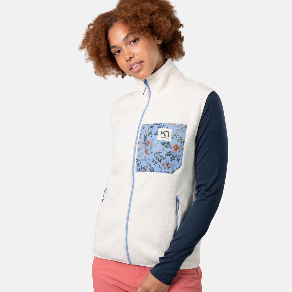 Kari Traa Fleecevest - Rothe Vest Nwhite - Køb fleece her!